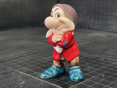 Vintage Walt Disney Productions Grumpy Figurine Snow White Dwarf Ceramic 2.5” | eBay