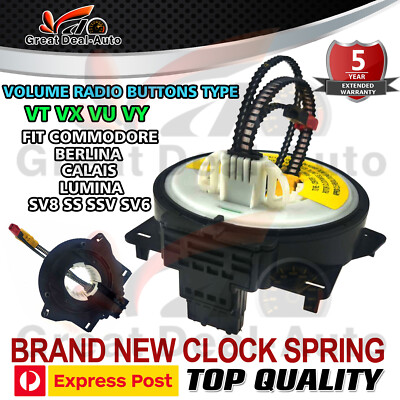 FOR GM HOLDEN HSV Commodore CLOCK SPRING RADIO CONTROLS CALAIS SS VT VX ...
