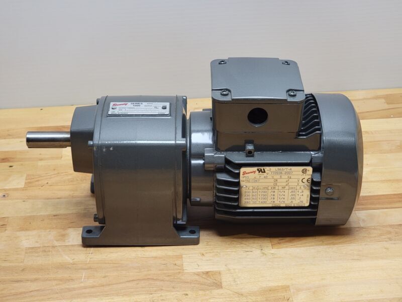 US Motors Browning Gearmotor 5LW20, 230/460VAC 1/4 HP 71 RPM ...