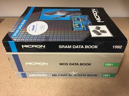 Data Book = Micron MOS SRAM Memory Military MOS Semiconductor 1991/1992 ...