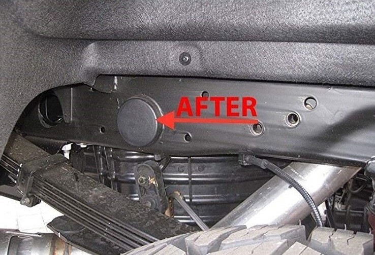 FRAME CROSS-MEMBER HOLE PLUG / END CAP 2020-2026 CHEVROLET GMC HD 2500 ...