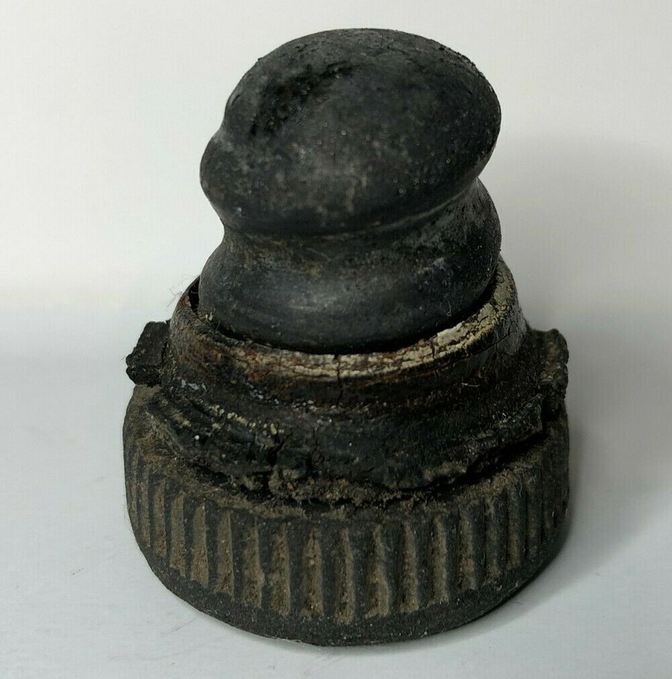 Antique Vulcanite Mineral Bottle stopper screw Thread By Ringby ...