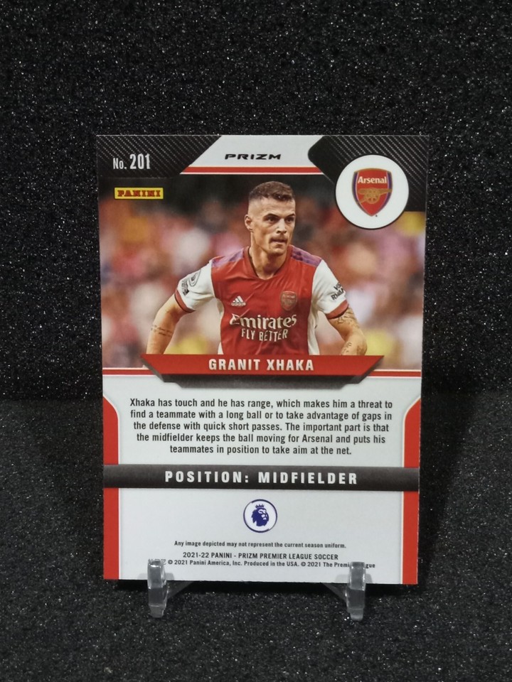 Granit Xhaka - Panini Prizm Soccer 2021-22 - Blue Wave Card #201 | eBay