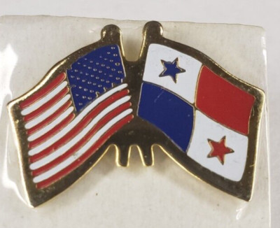República de Panama, Republic of Panama / USA Dual Flag Lapel / Hat Pin ...