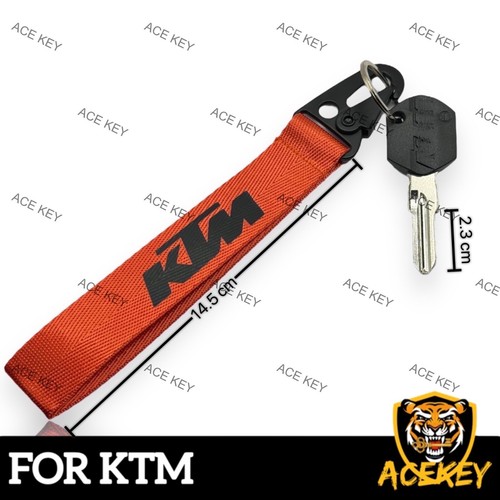 FOR KTM DUKE 125 250 390 690 990 Dirt Bike Blank Key With KTM Lanyard ...