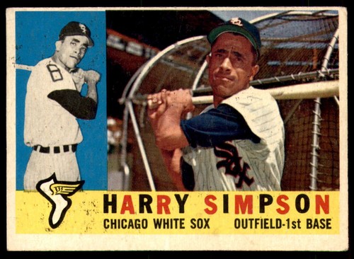 1960 Topps #180 Harry Simpson Excellent White Sox ID:239927 | eBay