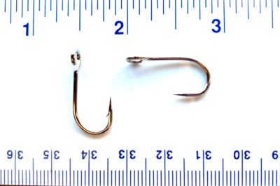 1000 GT 9171 Nickel Plated Open Eye Siwash Fishing Hooks size 6 | eBay