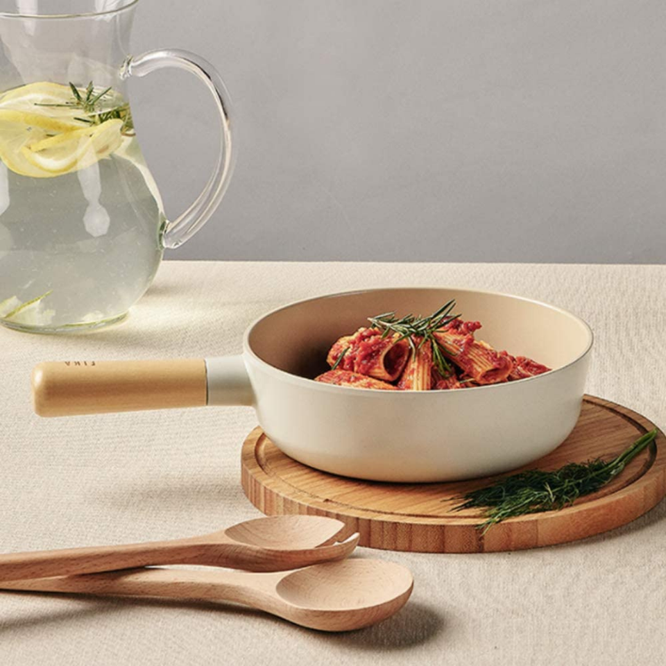 NEOFLAM FIKA Mini Cookware Set, Nonstick Ceramic Coating Pot with Lid ...