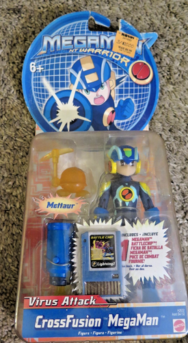 MegaMan NT Warrior CrossFusion Virus Attack figure W/ Battle Chip ...