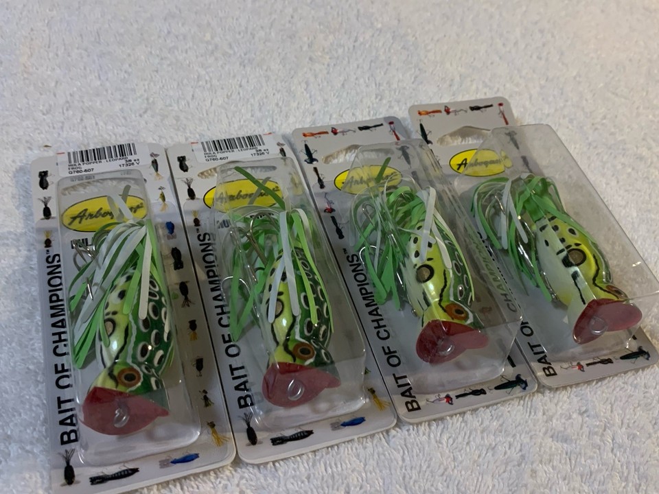 (LOT OF 4) ARBOGAST HULA POPPER TOPWATER COLORS AS SHOWN. NIP | eBay