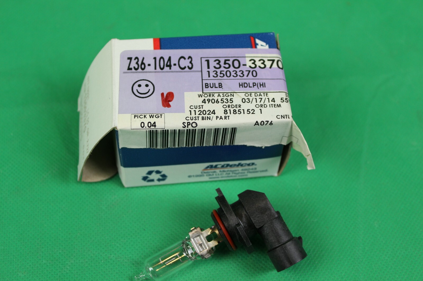 Headlight Bulb ACDelco GM Original Equipment 13503370 for sale online ...