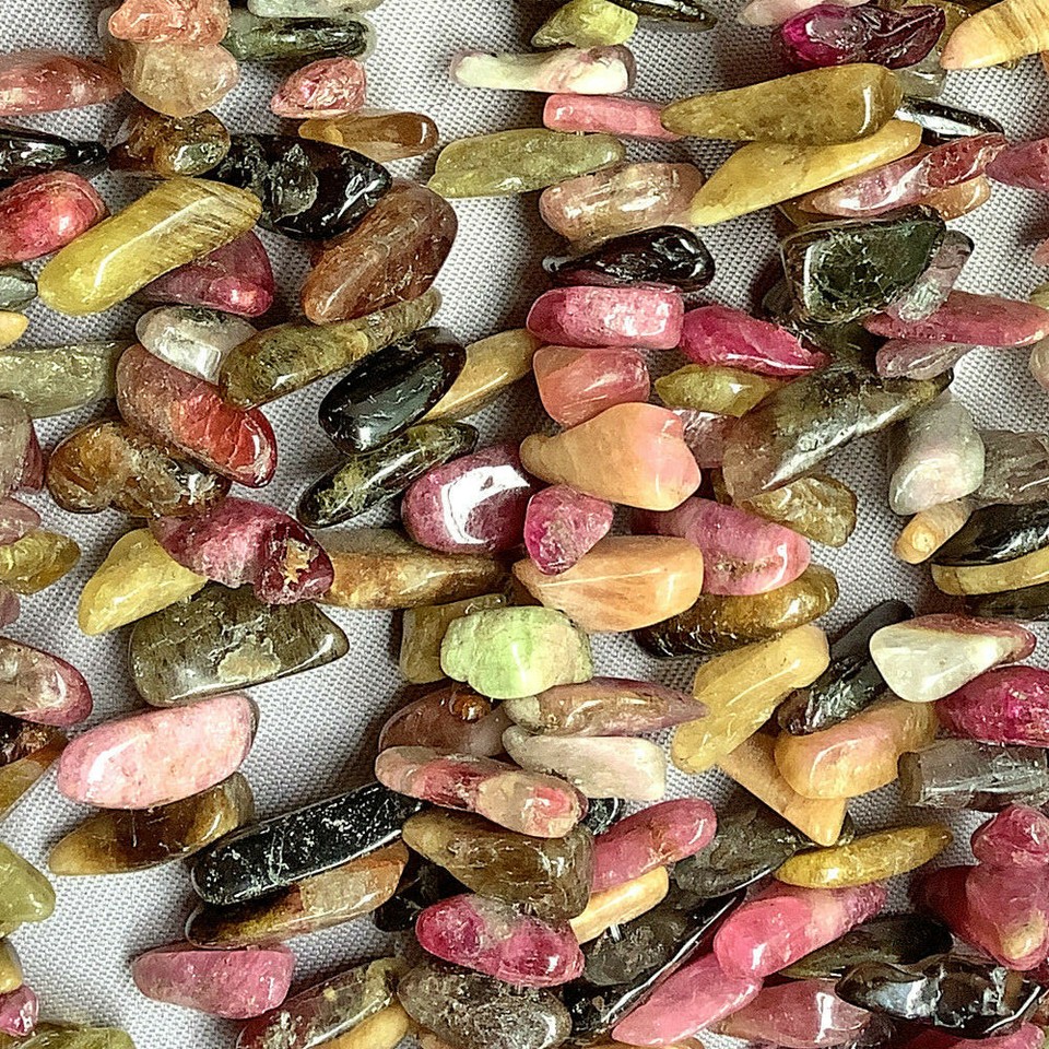 Tourmaline Top Drilled Chip Dagger Semi Precious Stone Q65 Beads per ...