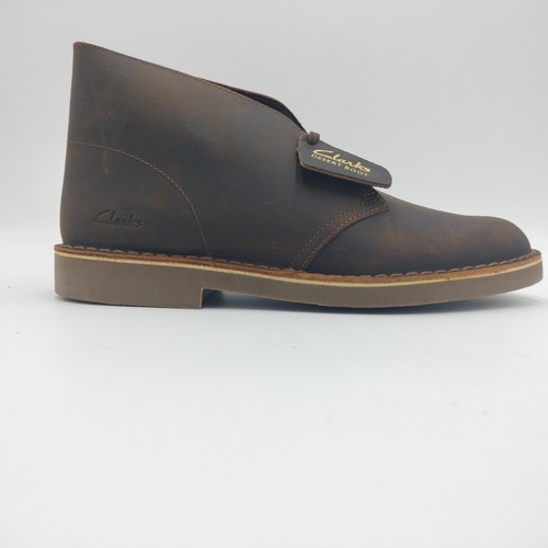 Clarks - Bottine Pour Homme Desert Boot En Cuir Marron Testa Di Moro ...