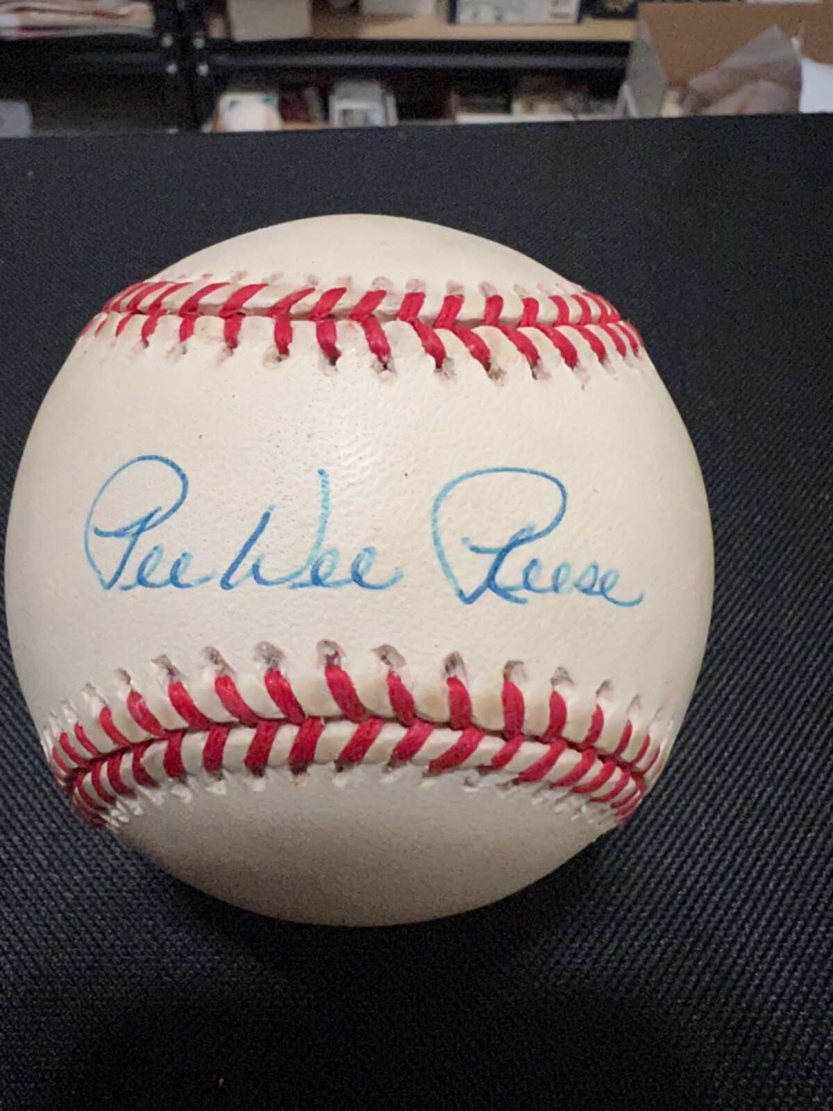 PEE WEE REESE SIGNED/AUTOGRAPHED ONL LEONARD COLEMAN BALL IN BABY BLUE ...