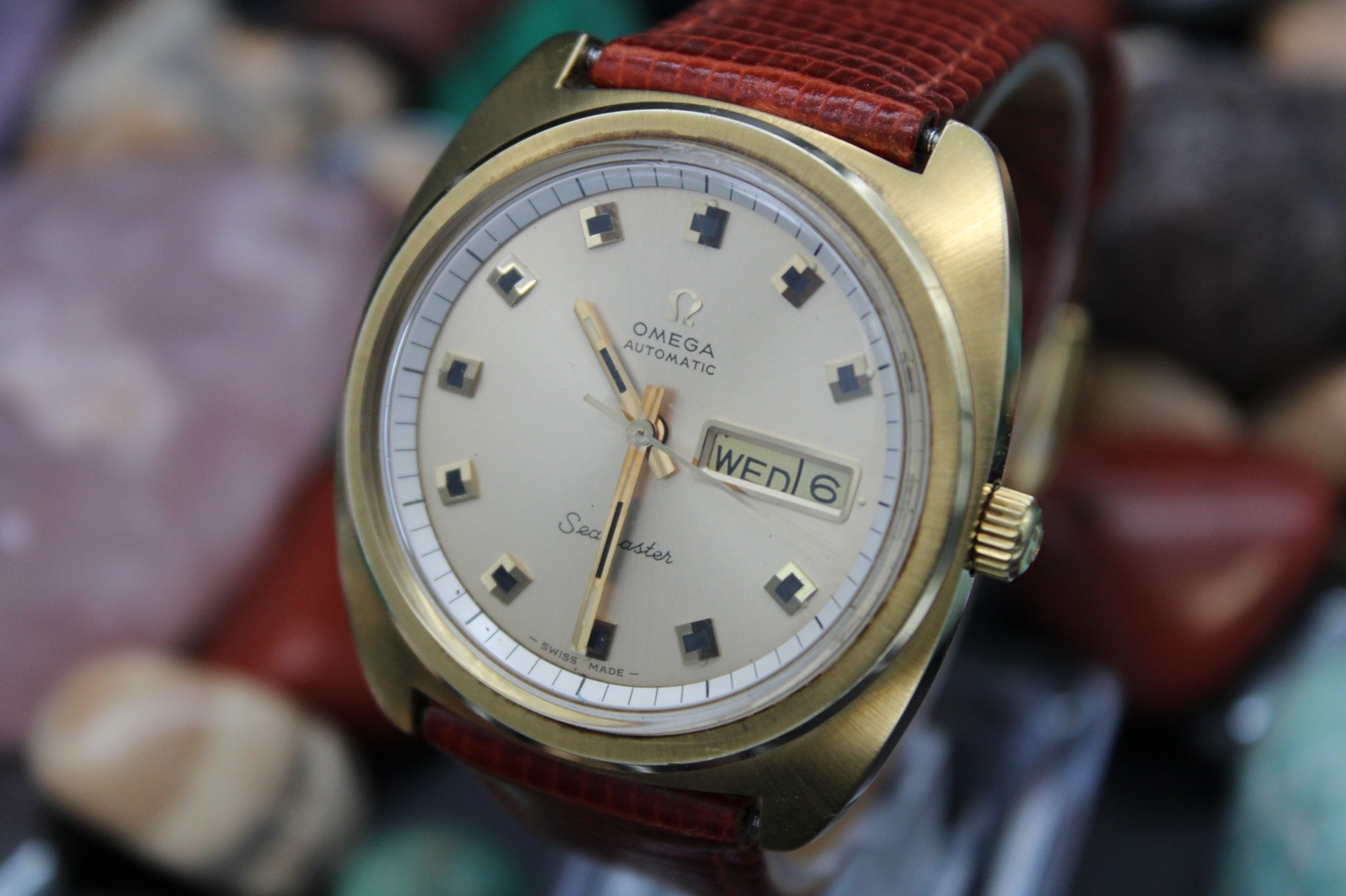 Vintage OMEGA Seamaster Day Date Automatic Cal. 752 Gold Filled Mens ...