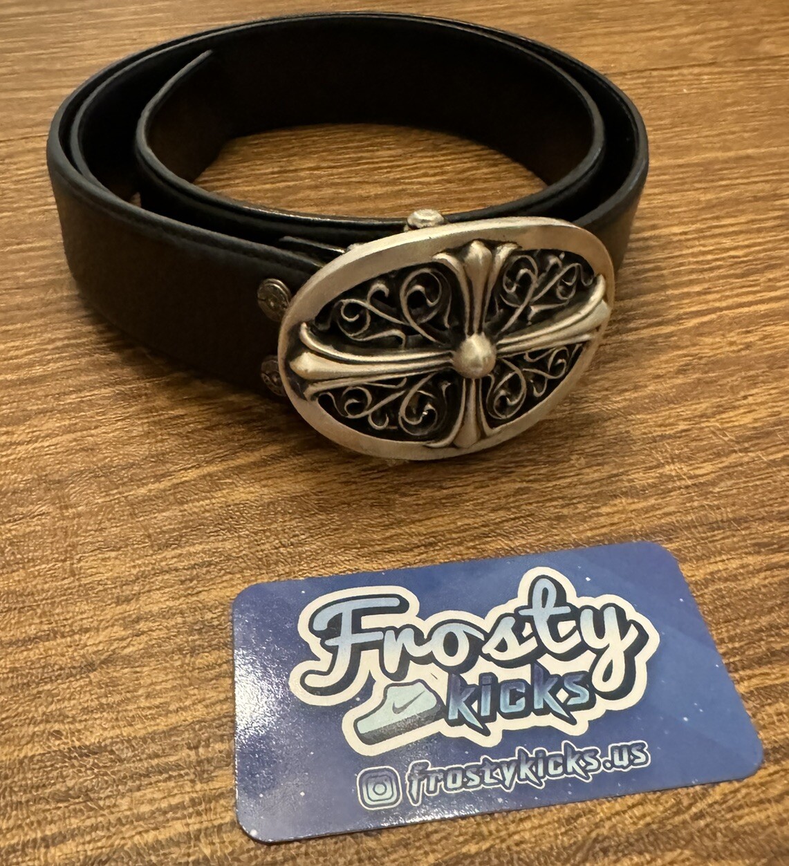 Authentic Chrome Hearts Classic Cross Buckle With Bla… - Gem