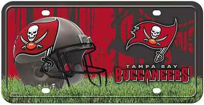 Tampa Bay Buccaneers License Helmet Plate Officially Licensed NFL ...