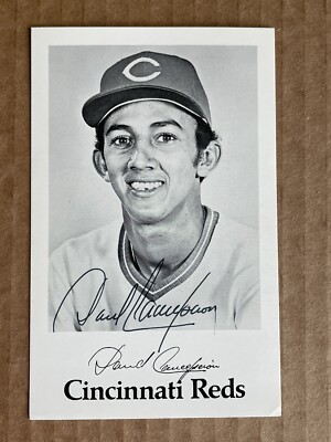 1973 Dave Concepcion Cincinnati Reds Signed Team Issue Postcard | eBay