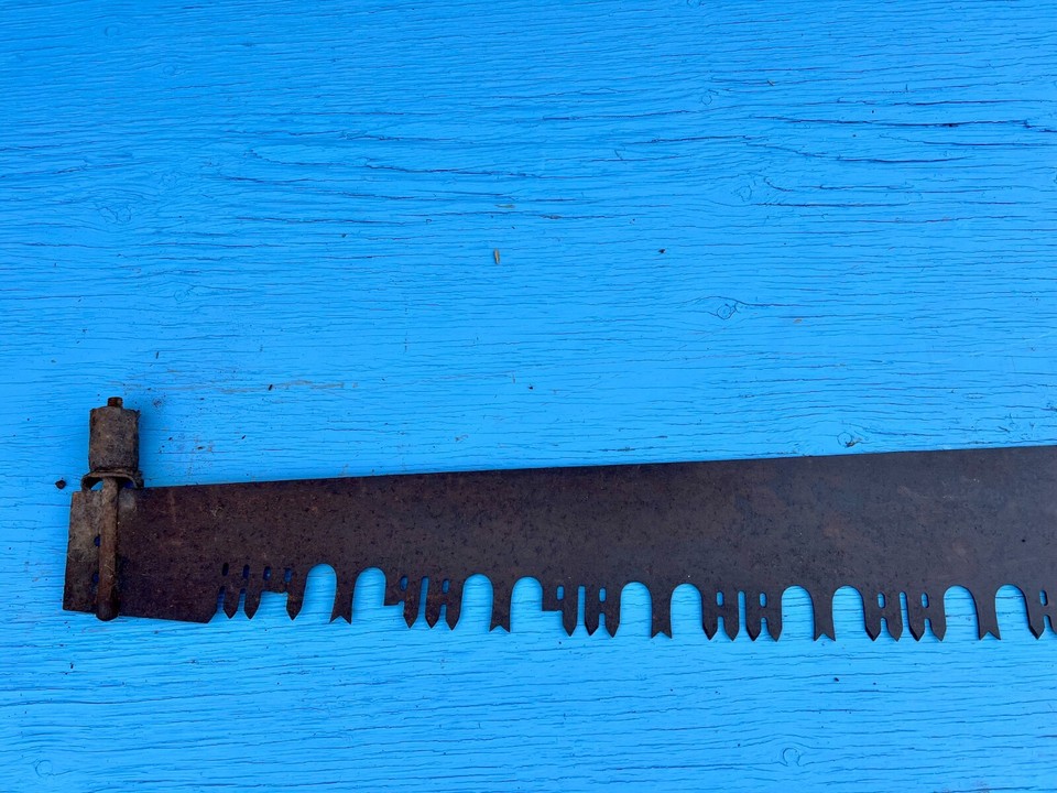 GREAT OLD Cross Cut Saw 60" Long THICK Blade Crosscut Tool Logging One ...