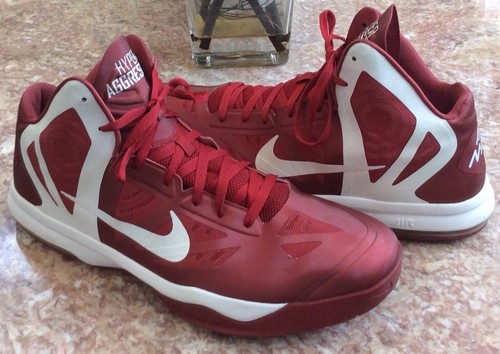 Nike Air Max HyperAggressor Men’s Burgundy Basketball Shoes Sz 17.5 ...