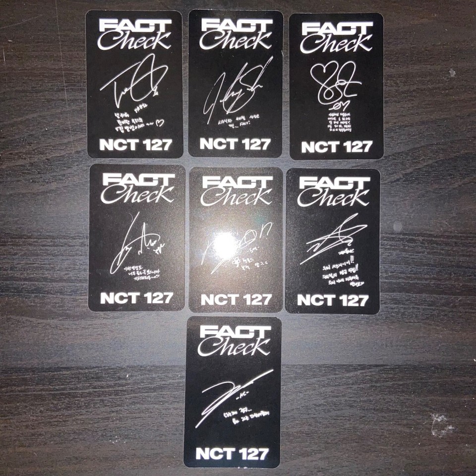 NCT 127 Fact Check SMini Version Official Random Photocard | eBay