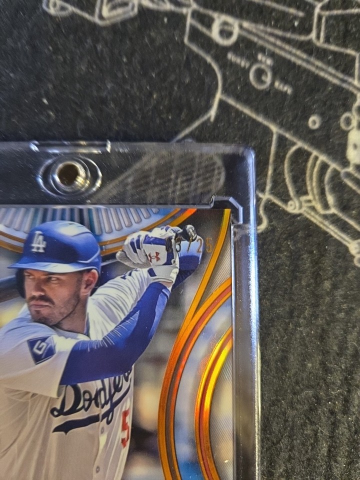 FREDDIE FREEMAN 2025 TOPPS TRIBUTE BASEBALL ORANGE DODGERS /25 Q3882 | eBay