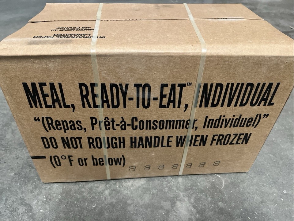 MRE U.S. Military Meals Case B Menus 13-24 MRE 12 Ready to Eat Meals | eBay