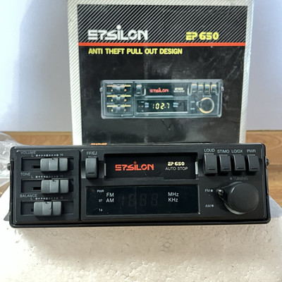 Epsilon Electronics AM FM Cassette Player Car Radio EP 650 Vintage ...