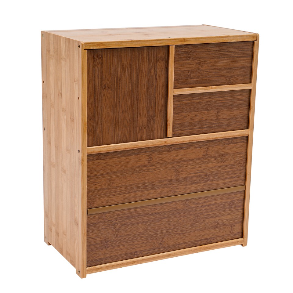 18.9in Tall Kitchen Pantry Sideboard Bamboo Kitchen Storage Cabinet ...