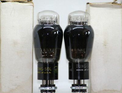 6B4 tube 6b4g valve TUNG-SOL MIL SPECS JAN TRIODE MATCHED PAIR NOS NIB ...