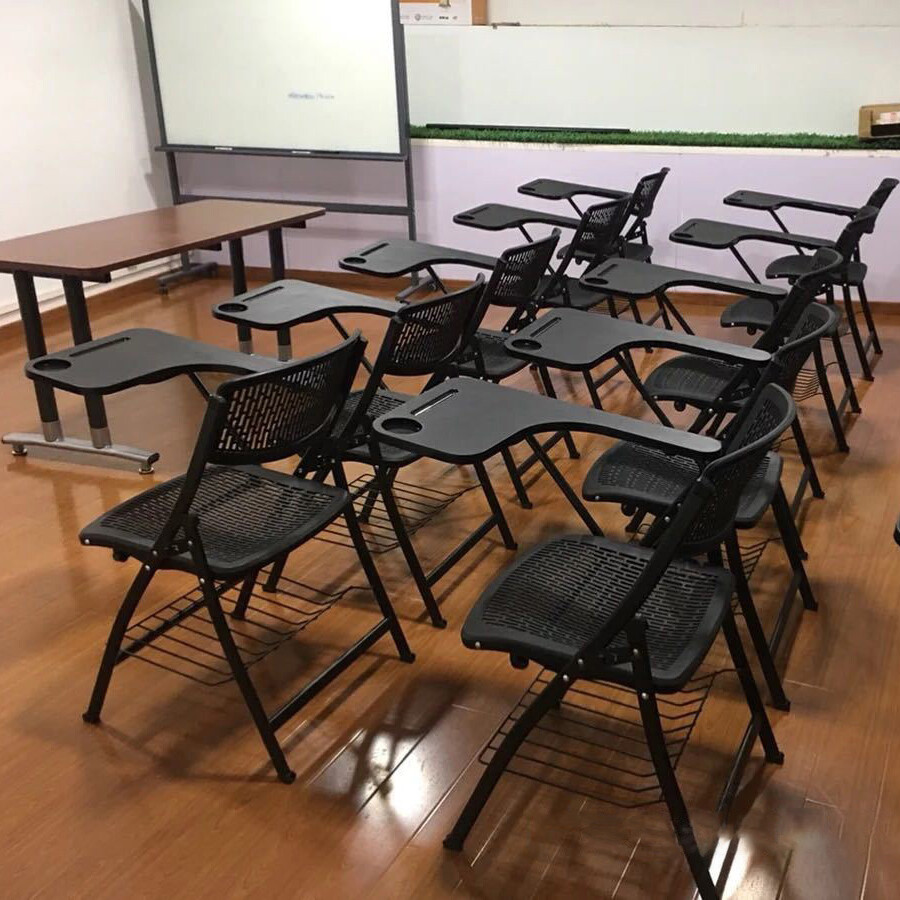 Folding Lecture Chair with Table Top for Classroom Lecture Training ...