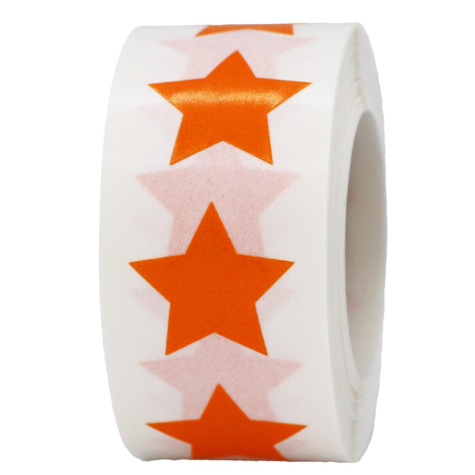 Star Shaped Stickers | 0.75" Inch Wide | 500 Pack | Pick One Color | eBay