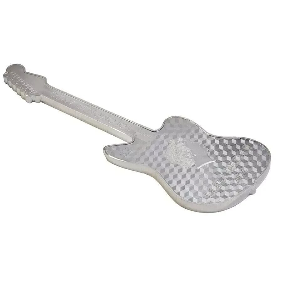 2024 Pamp Suisse Fender Jaguar Guitar Shaped 1 oz Reverse Proof Silver ...