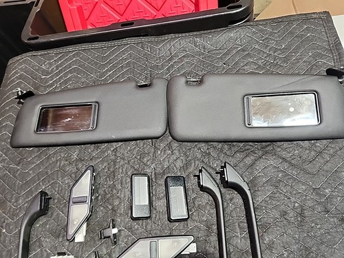 BMW E36 M3 Sedan 4 Doors Black Headliner Kit Set Sun Visors Lights Grab ...