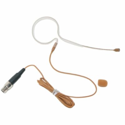 Brown Microphone For Shure Mini 4Pin XLR TA4F BodyPack Single Ear ...