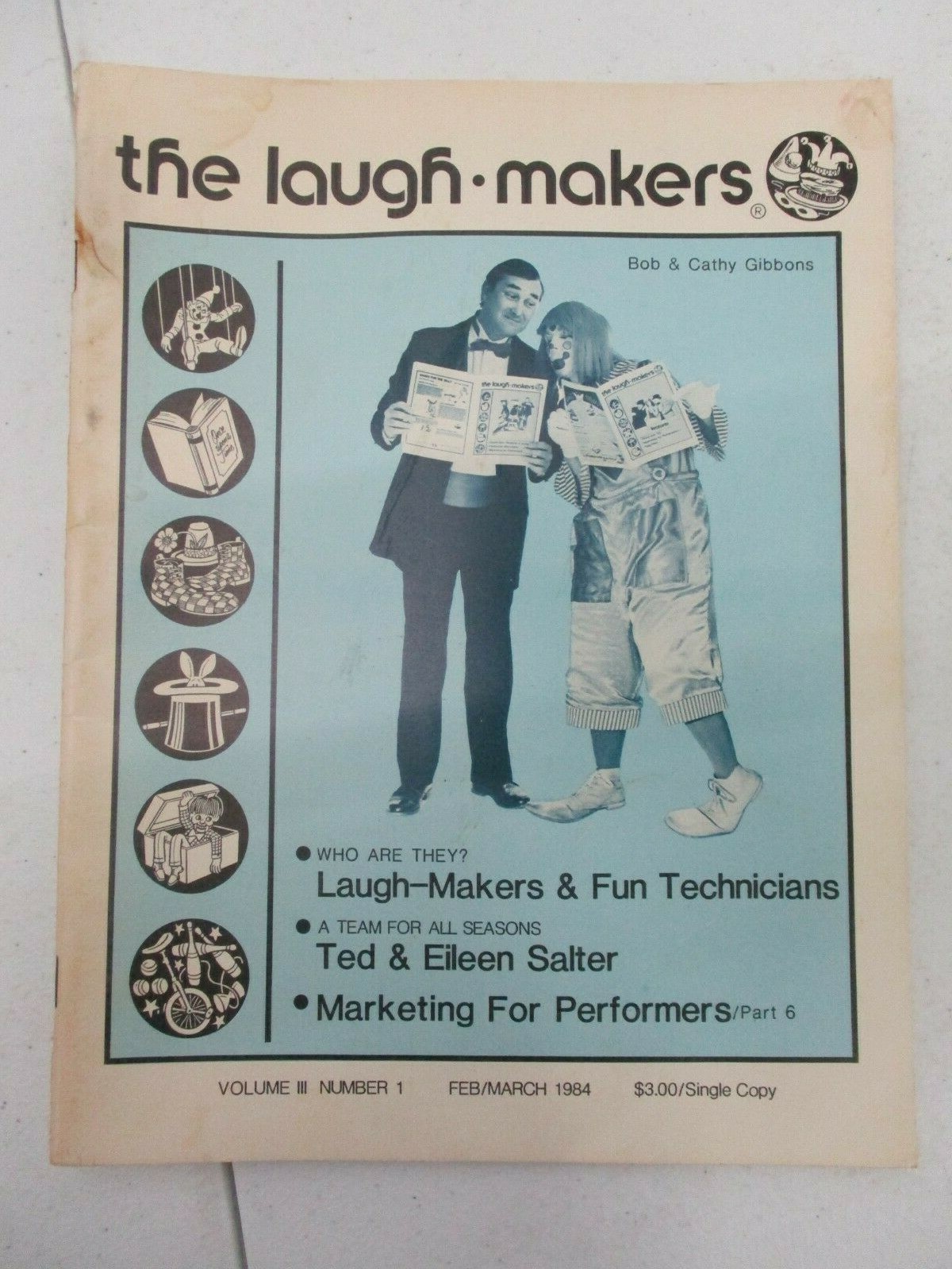 THE LAUGH MAKERS MAGAZINE VOL 3 NO 1 FEBRUARY 1984 TED EILENE SALTER CLOWN MAGIC | eBay