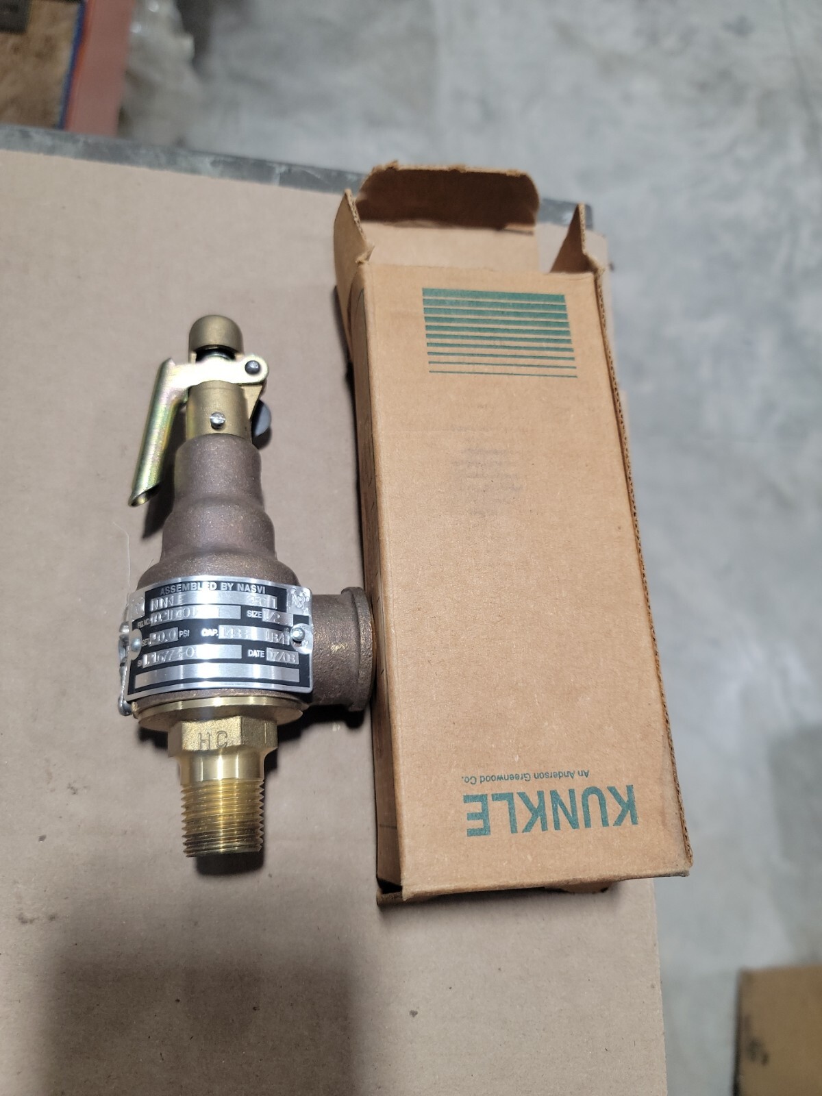 Kunkle Valve 6021DC01-AM Relief Valve 1/2" Set 50psi | eBay