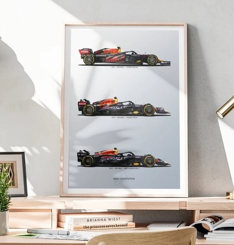 Max Verstappen World Championship F1 Poster, Red Bull Racing F1 Poster ...