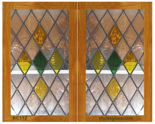 Spectacular Diamond Stained glass window / Cabinet inserts | eBay