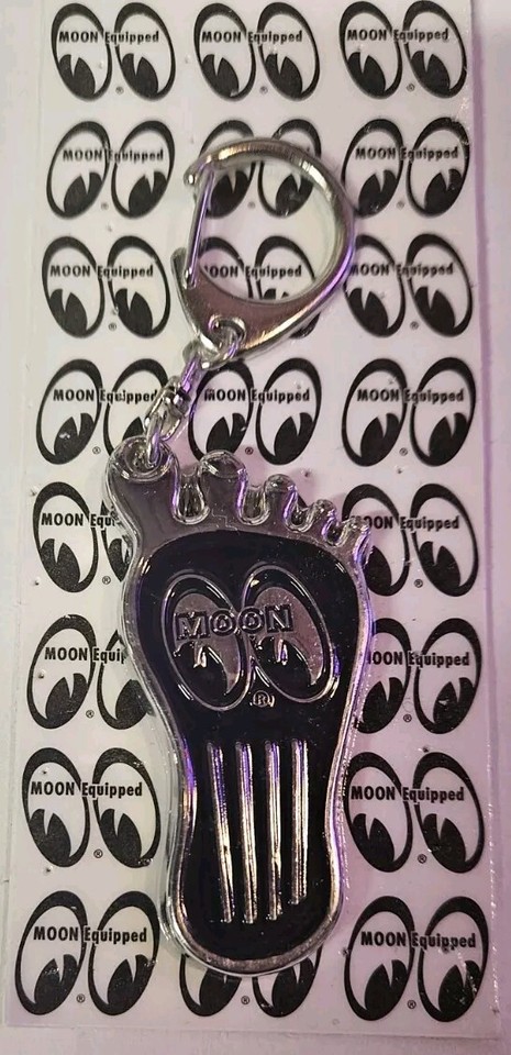 Mooneyes Chrome Metal Keychain, Air Freshener + 2ea Decals. See Pics ...