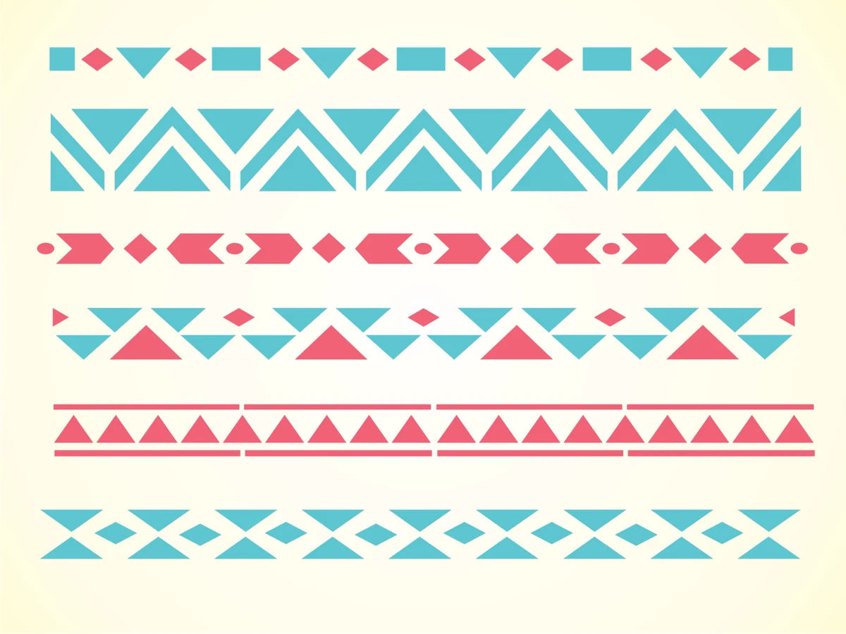 Aztec Print Stencil