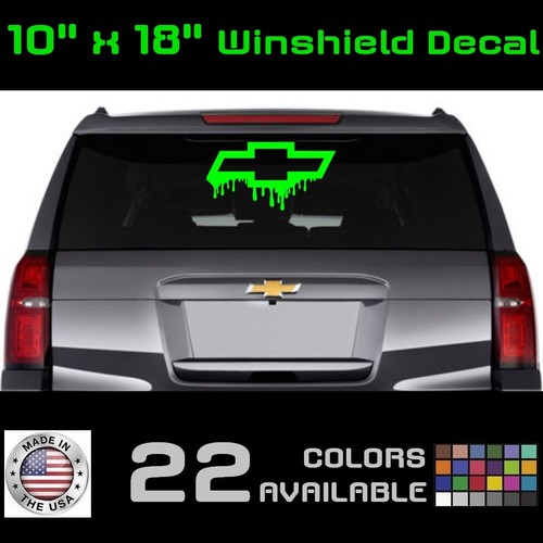 Chevrolet Chevy Windshield TRUCK Drip Sport Bow tie Decal Sticker ...