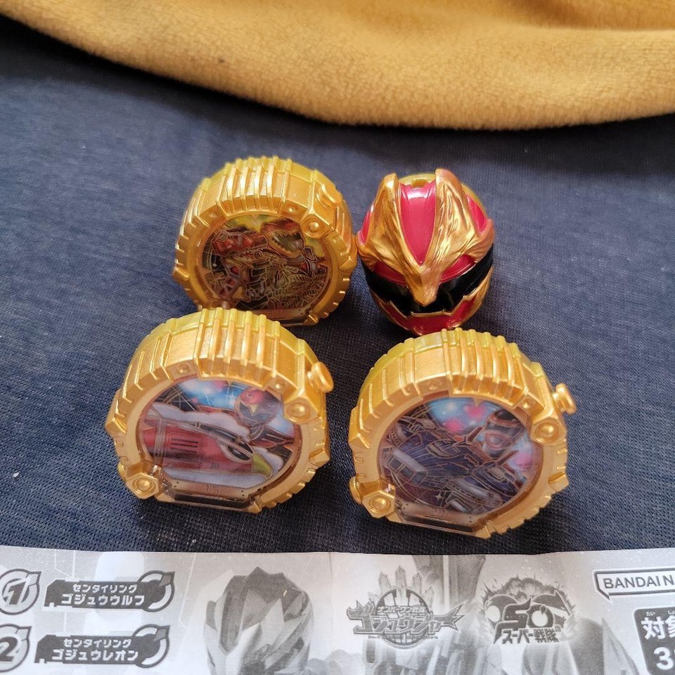Power Rangers No.1 Sentai Gozyuger GP Sentai Ring 01 set of 4 Japan ...