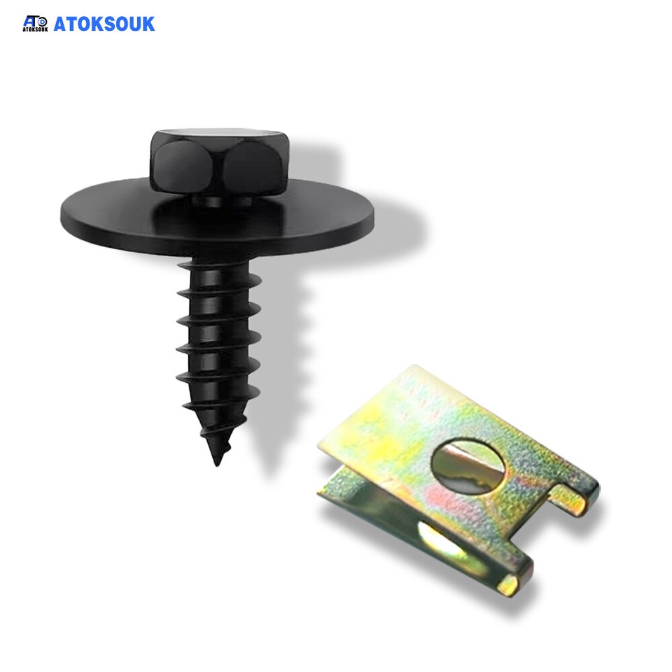40x For BMW Engine Splash Shield Bolt Under Cover Rivet Fastener Screw ...
