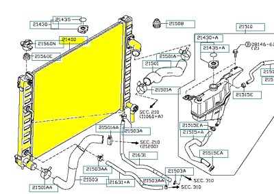Genuine Nissan 21460-1BB5A Radiator Assy 214601BB5A OEM | eBay