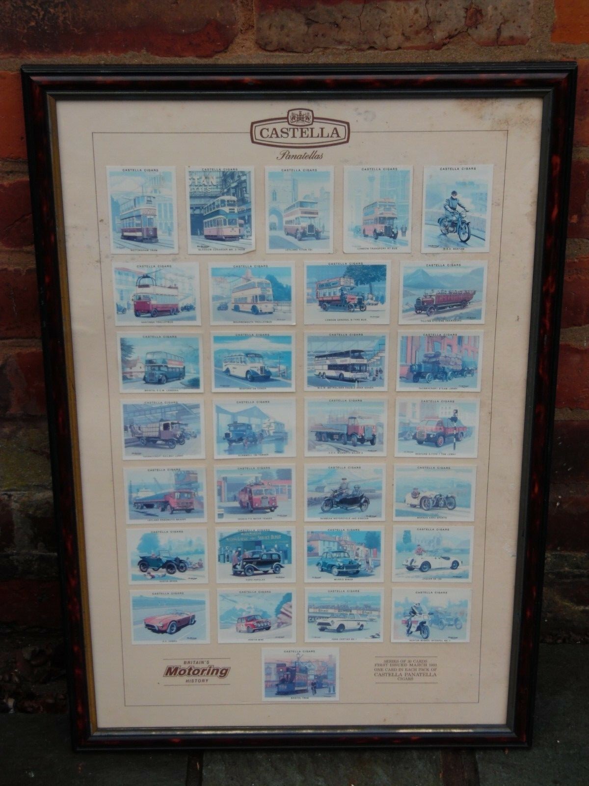 Castella Panatella Cigars "Britain's Motoring History" Collection of 30 ...