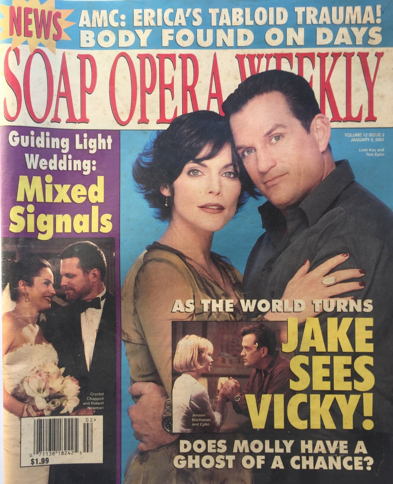 LESLI KAY & TOM EPLIN January 9, 2001 SOAP OPERA WEEKLY Magazine | eBay