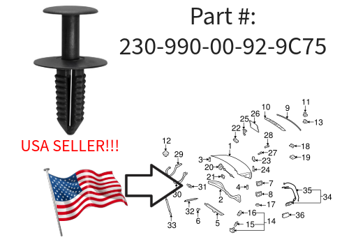 8 NEW INTERIOR TRIM CLIPS! FOR MERCEDES SPRINTER A220 ML350 S63 SLK250 ...