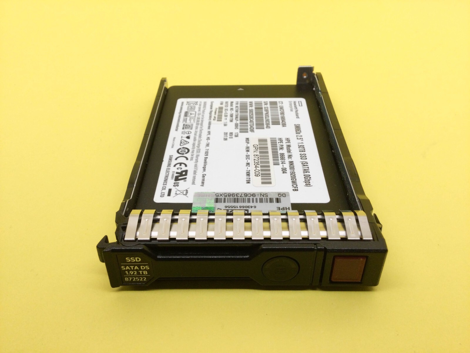 872352-B21 HPE 1.92TB SATA 6G MIXED USE SFF SC DS SSD 872522-001 | eBay