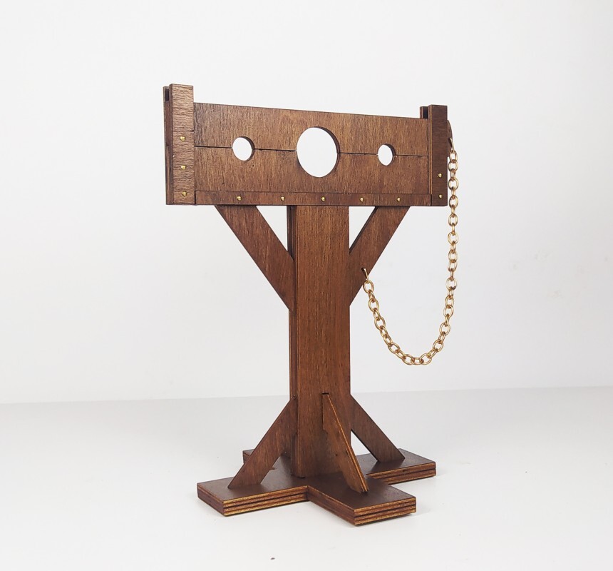 1/12 Scale Wood Guillotine Scene Props Accessories For 6'' Action ...